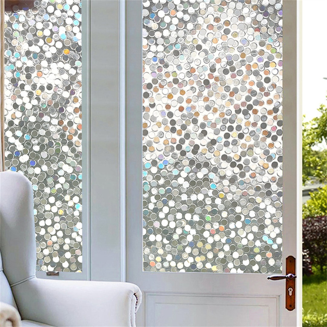 Window Privacy Film Rainbow Window Clings Stained Glass Window Decals ...