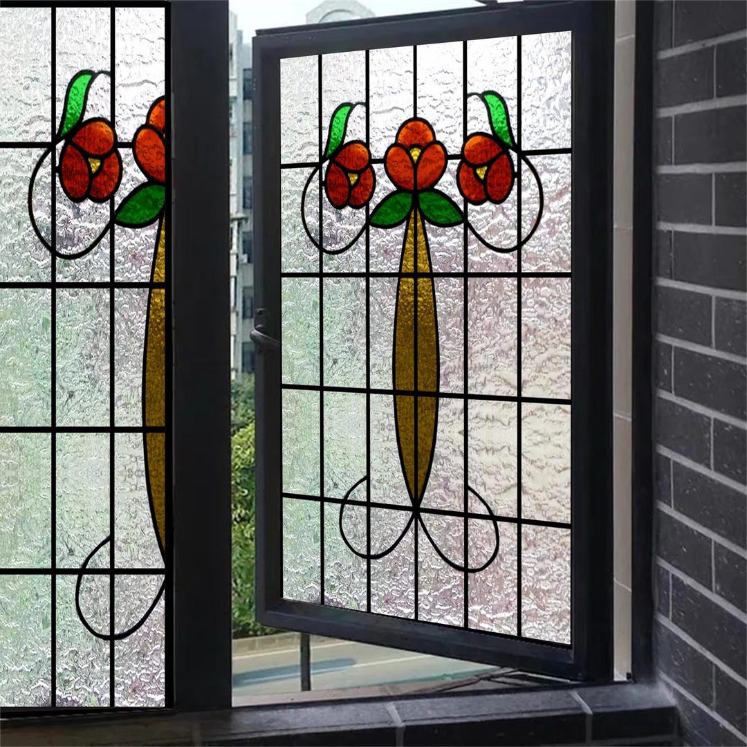 Privacy 3D Matte Window Film – Custom Frosted Stained Glass With UV ...