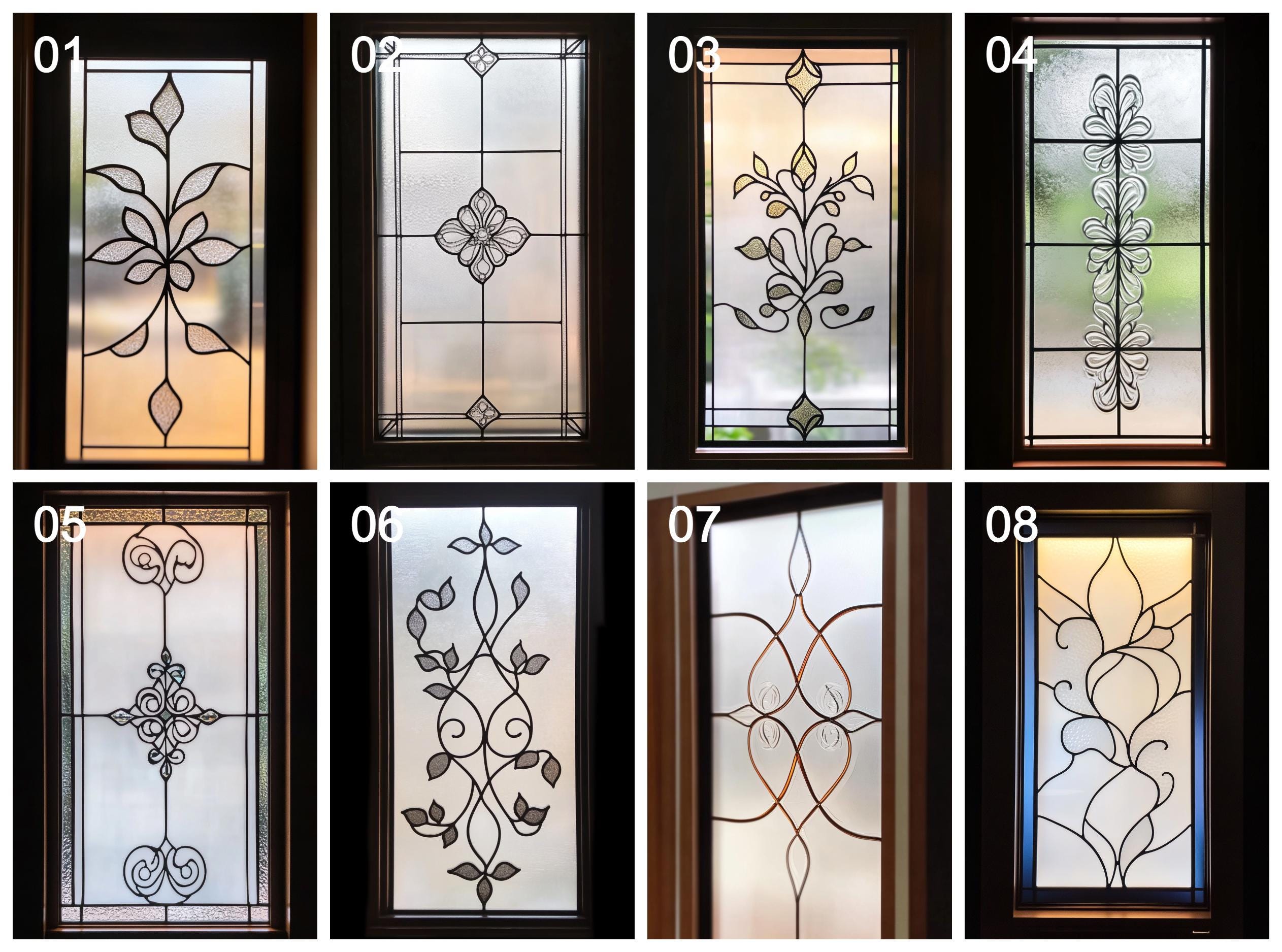 Custom Frosted Glass Window Film - Elegant Decorative Patterns for ...