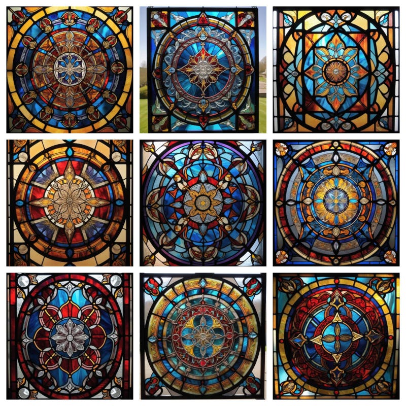 Gothic Window Mandala - Etsy