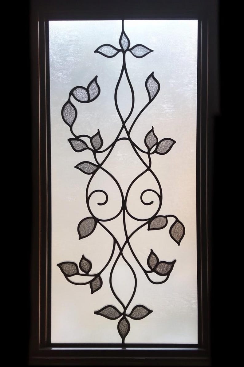 Custom Frosted Glass Window Film - Elegant Decorative Patterns for ...