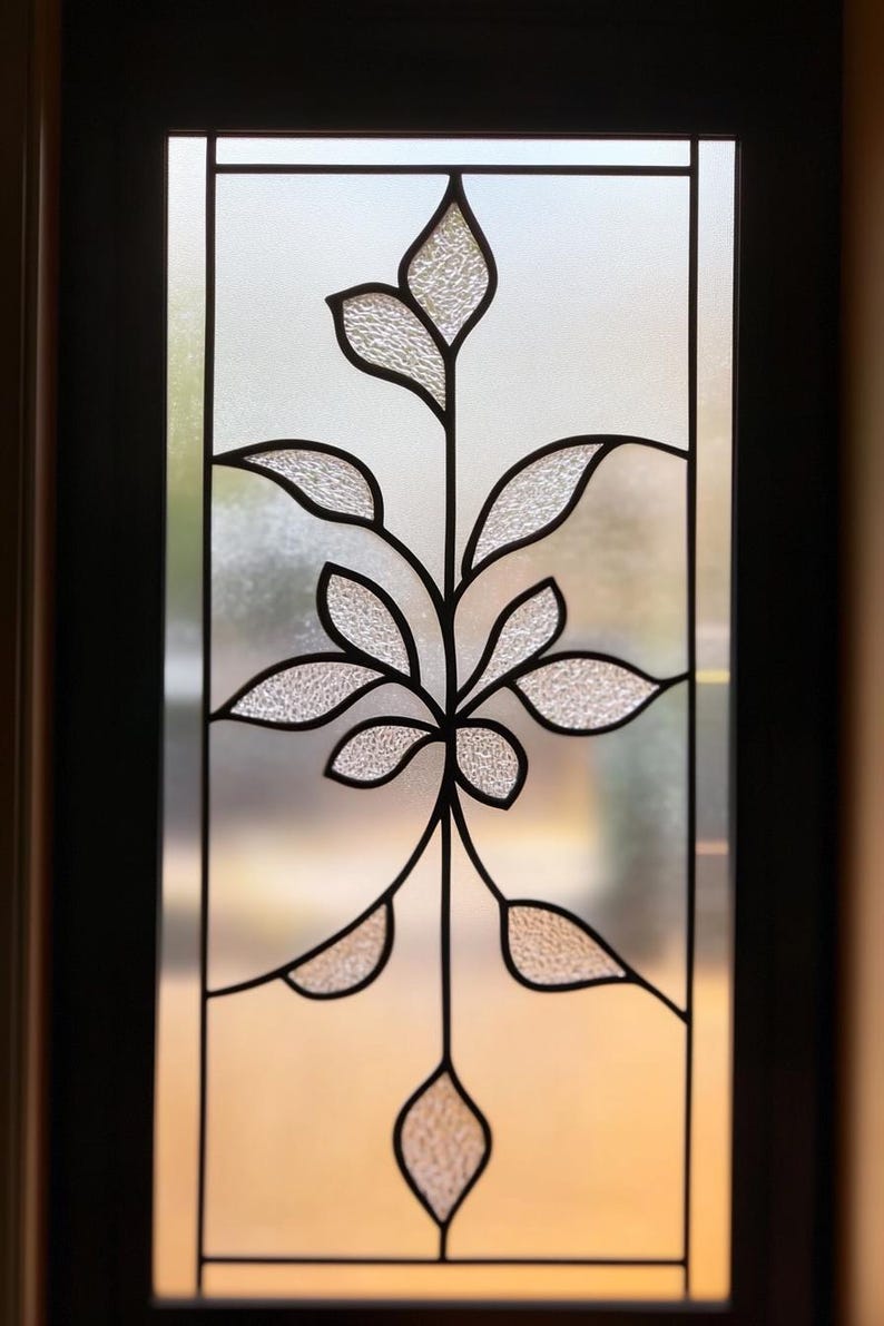 Custom Frosted Glass Window Film - Elegant Decorative Patterns for ...