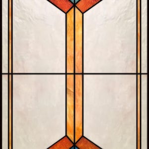 Geometric Stained Glass Window Film Set – Custom Privacy Clings With ...