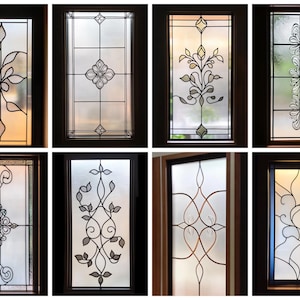 Custom Frosted Glass Window Film - Elegant Decorative Patterns for ...