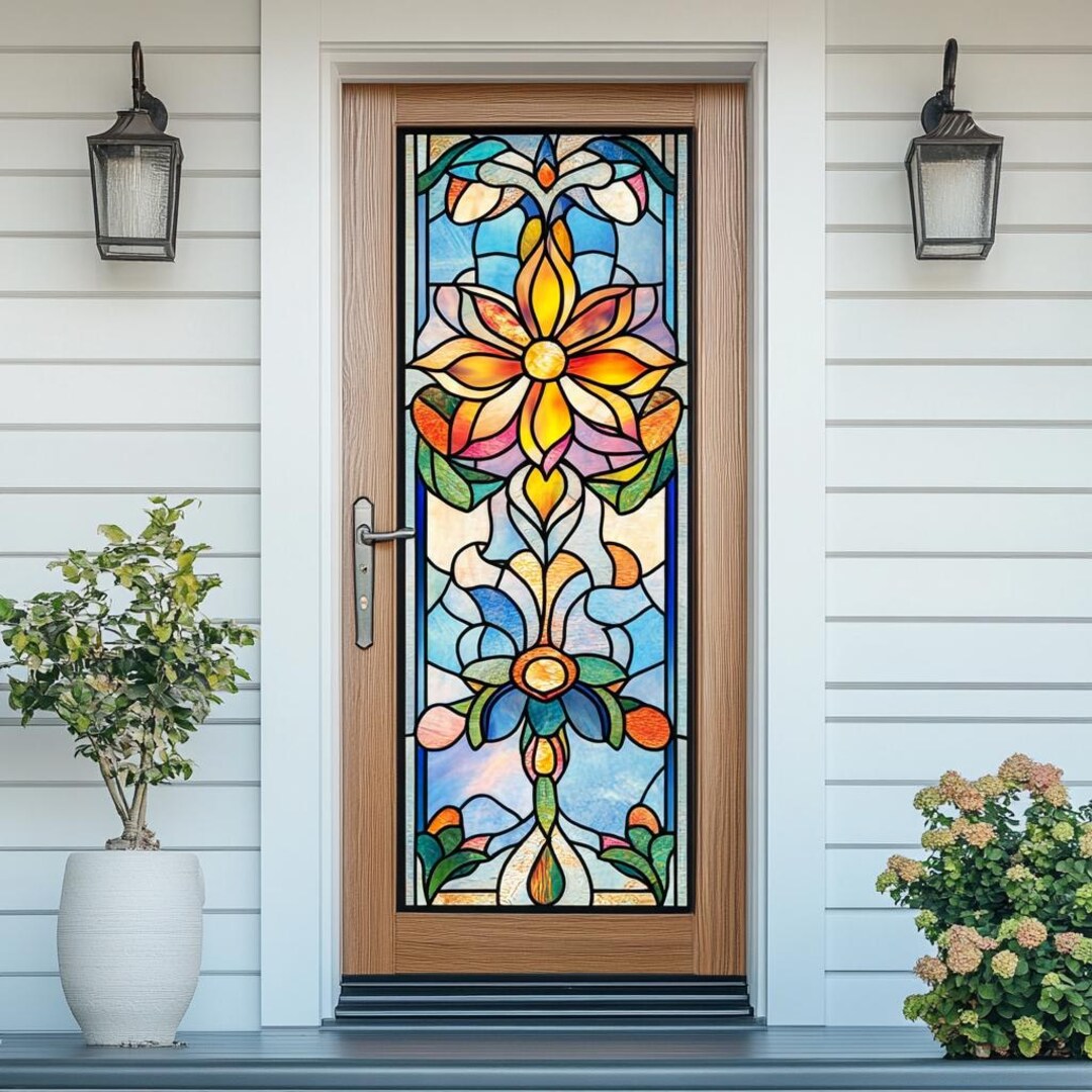 Privacy Film With Stained Glass Effect – Durable Materials, UV ...