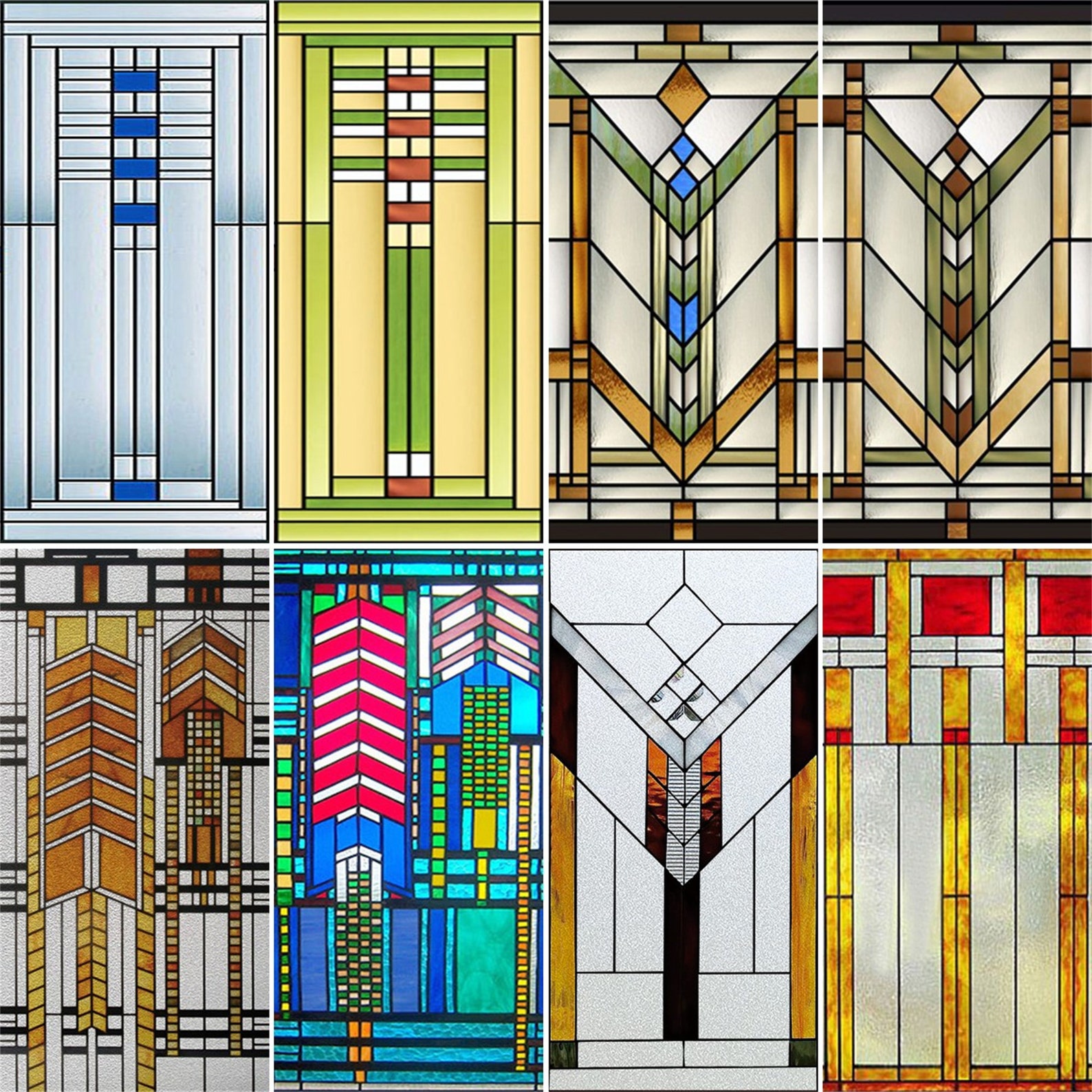 Custom Size Window Film Frosted Stained Glass Films Privacy - Etsy