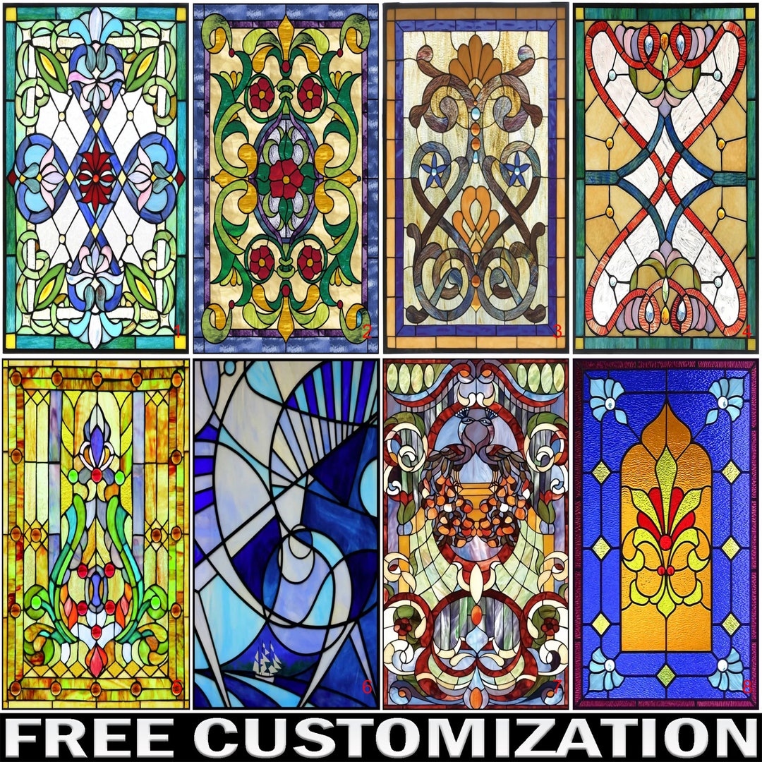 Custom Size-static Adhesive Decorative Films Transparent Window ...