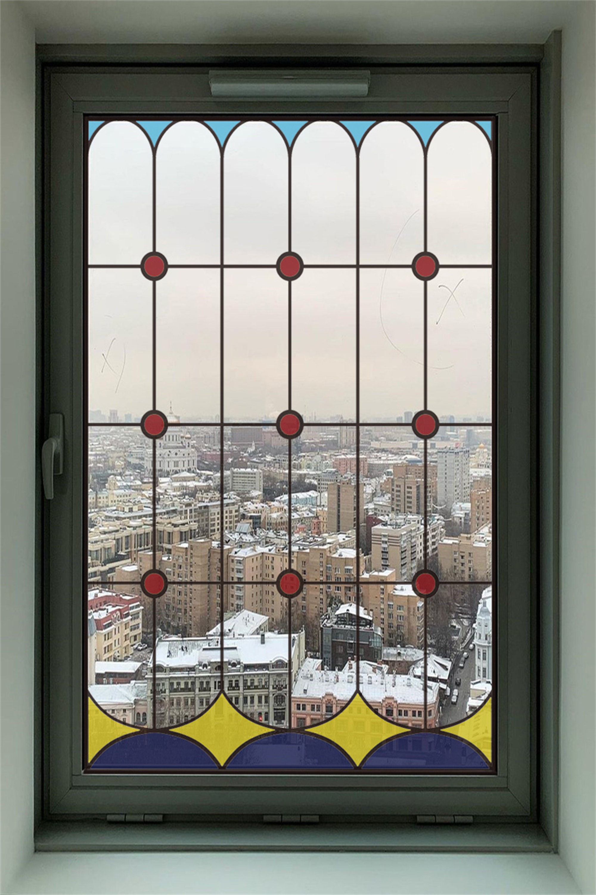 Window Film, Stained Glass Window Film, Static Cling Decorative Window ...