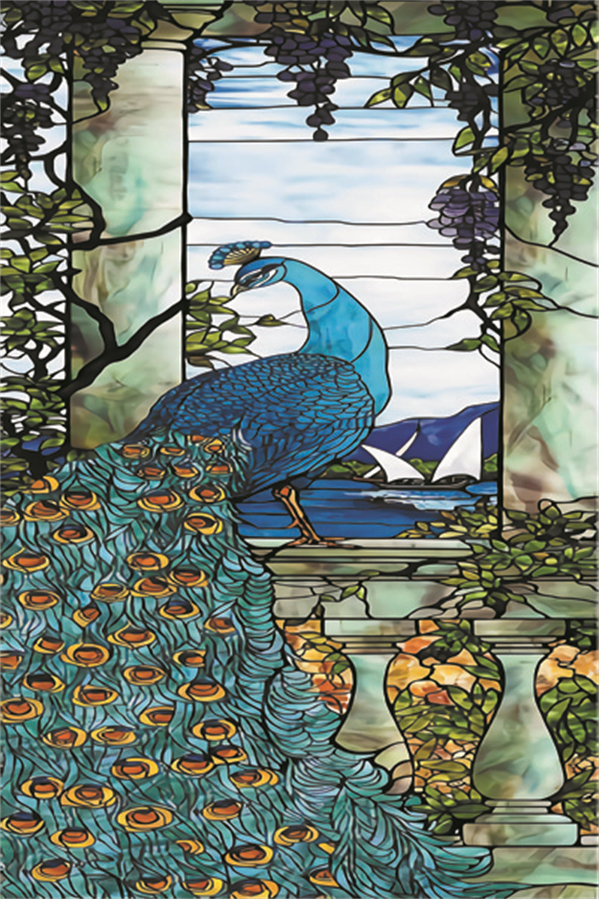 Customized Stained Glass Film Window Films Static Cling - Etsy