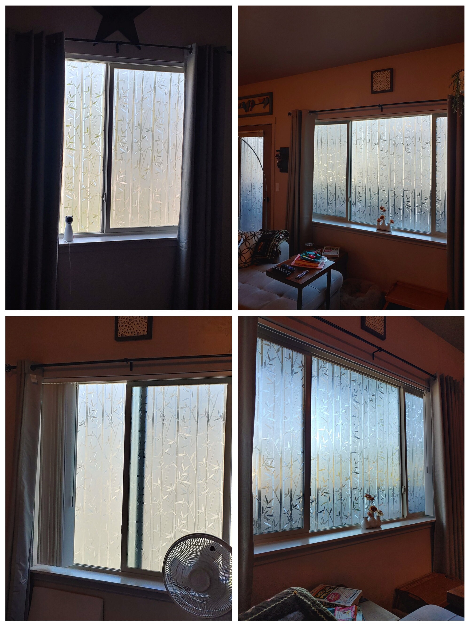 Bamboo Window Film Stained Glass Film Frosted Privacy Window - Etsy