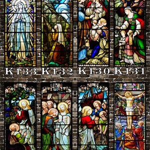 Custom Window Cling - Church Stained Glass Pattern, Static Vinyl for ...
