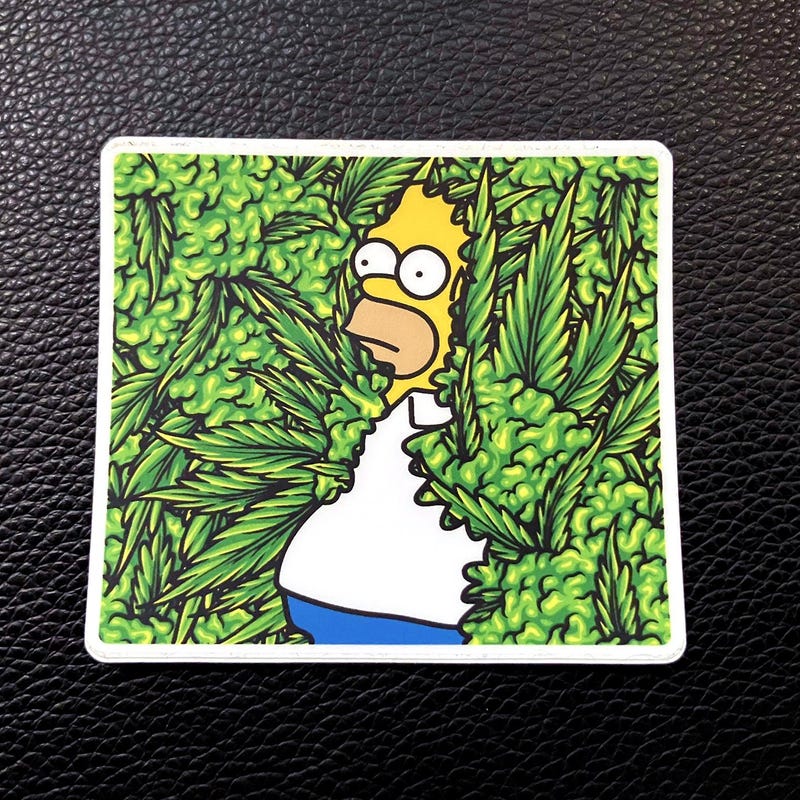 The Simpsons Weed - Etsy