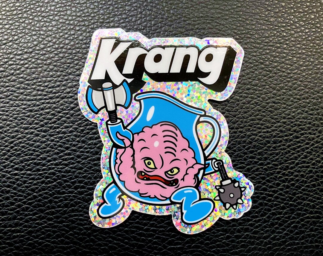 Krang Kool-aid Man Mashup Glitter Vinyl Stickers - 3in. Tall - Etsy
