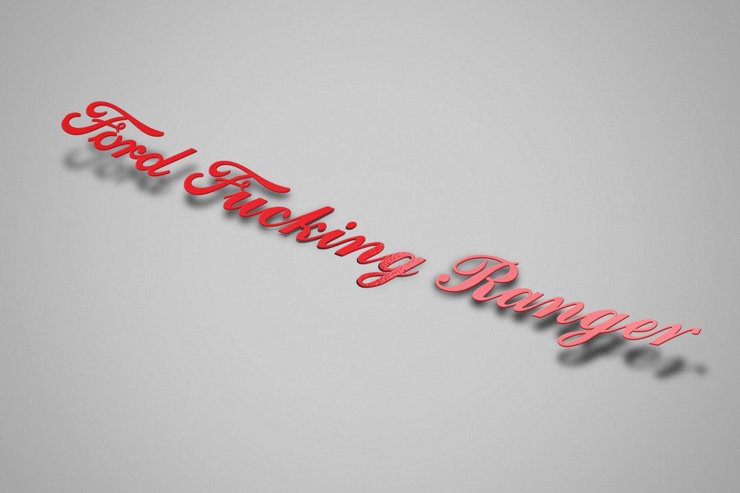 Ford Fucking Ranger Script Font SVG - Etsy