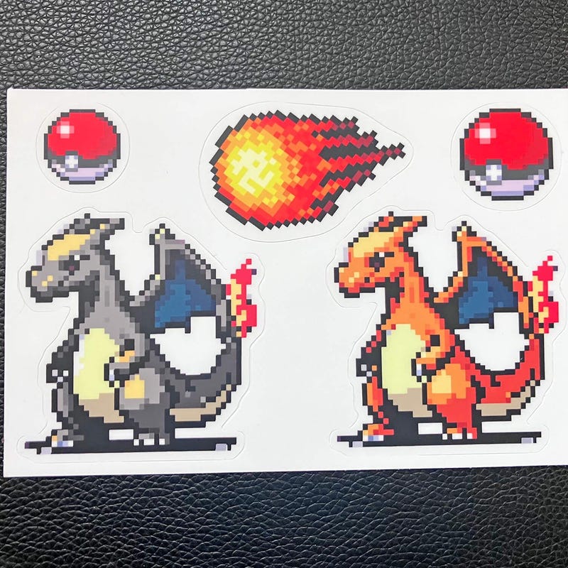 Charizard Pixel Art - Etsy