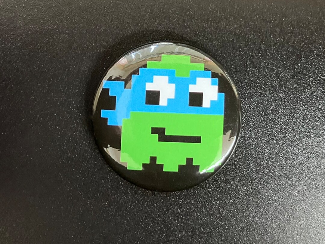 Ninja Turtles Pac Man 8-bit Fridge Magnet 1.5 In. Round Heavy Duty ...