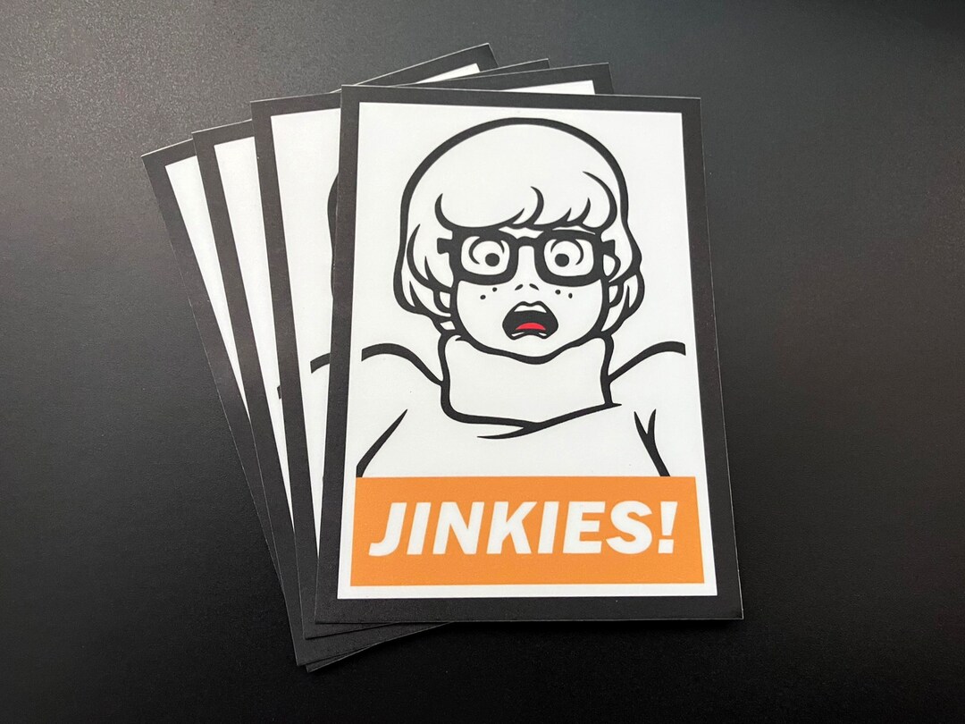 Jinkies! - Scooby Doo Obey Stickers - 4.75 In. Tall Matte Vinyl - Etsy