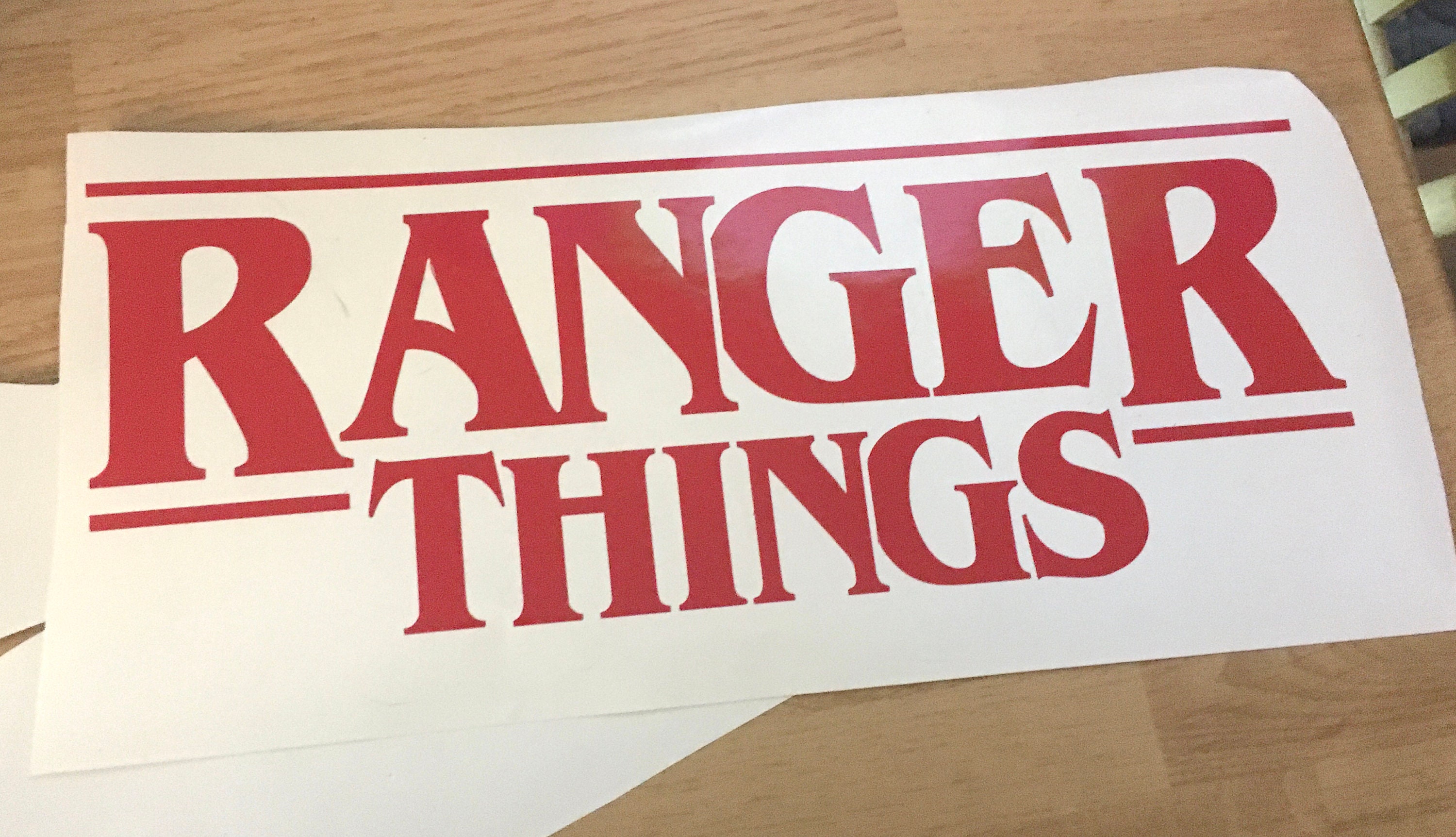 Ranger Things SVG Vector File for Cutting and Printing - Etsy