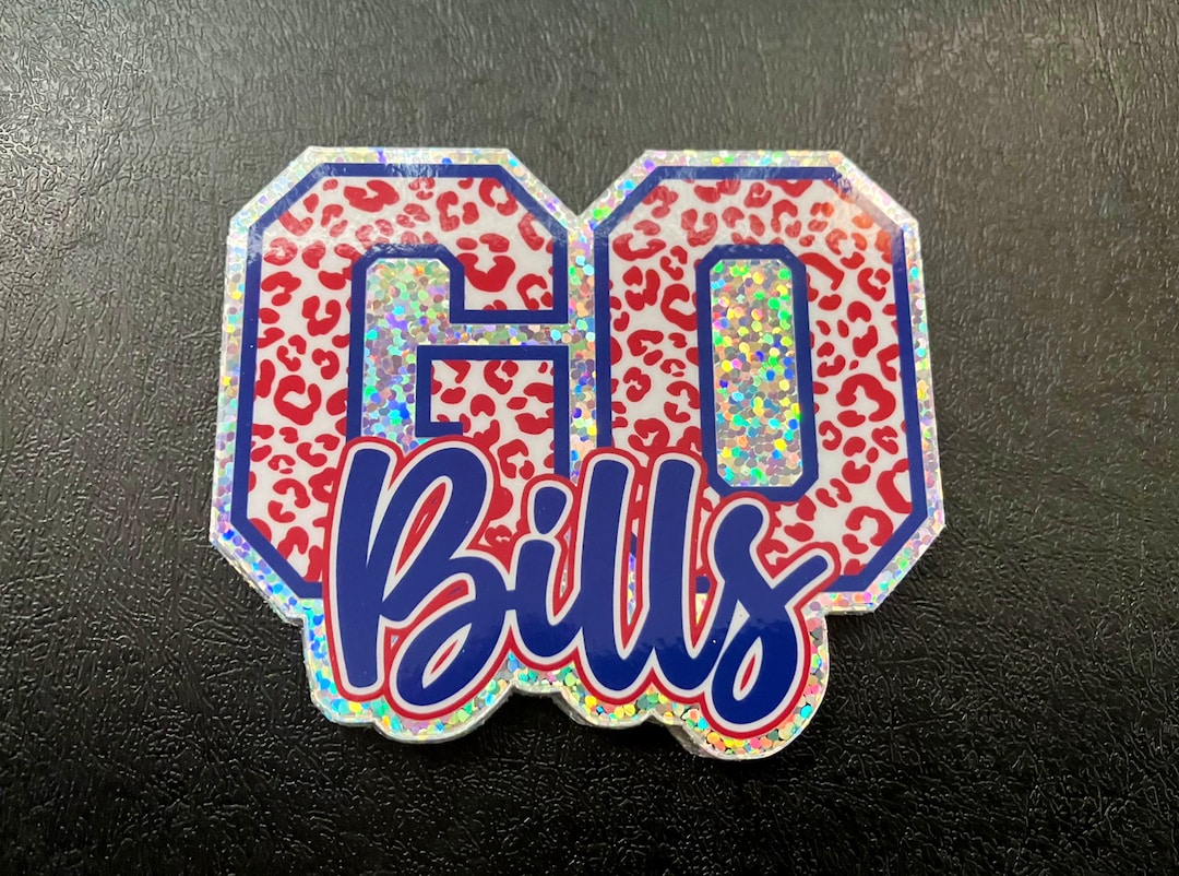Go Bills Leopard Print Glitter Vinyl Sticker or Go Bills Zubaz ...
