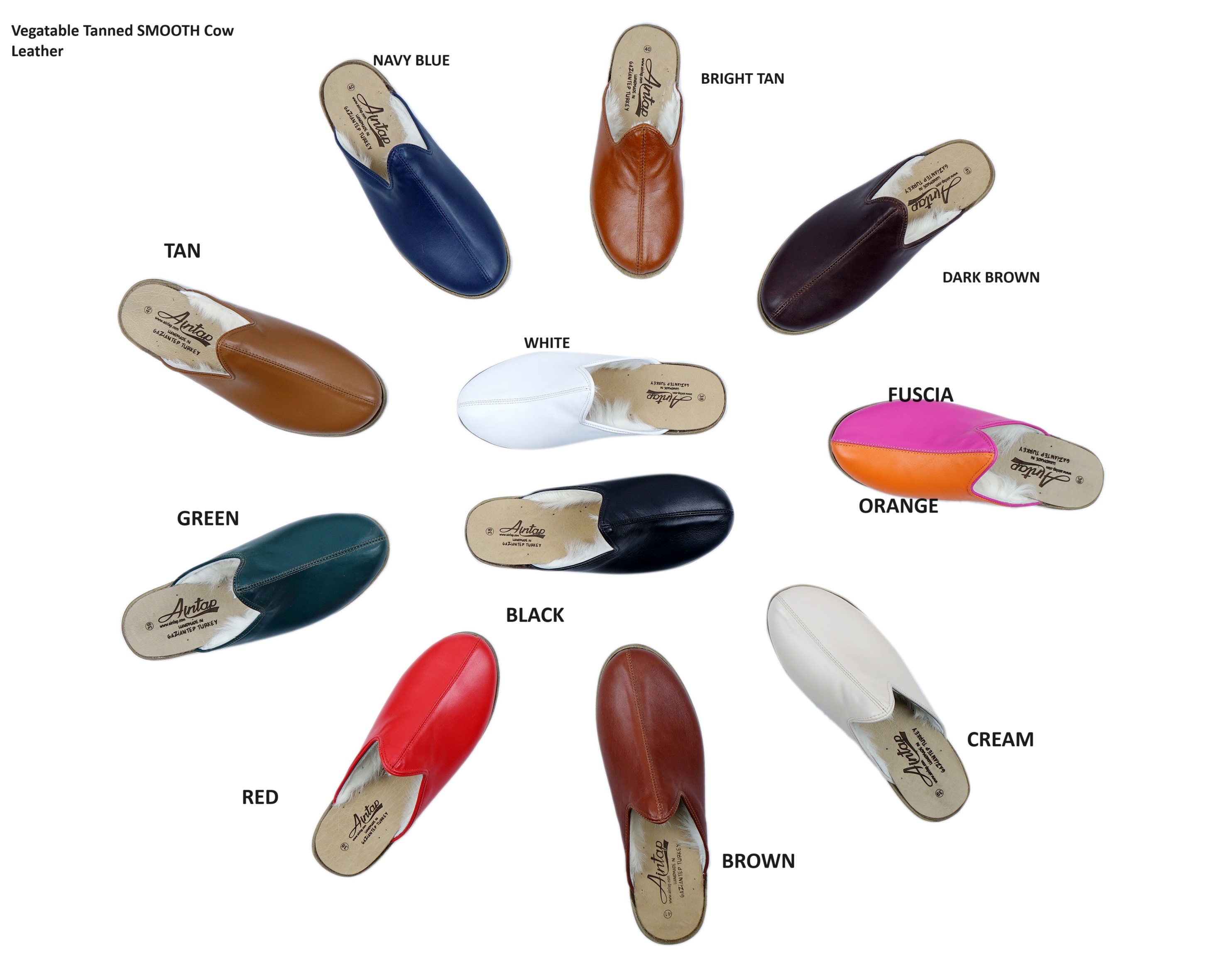 CUSTOM Color Women Mule Slippers Smooth Leather Handmade, Yemeni ...