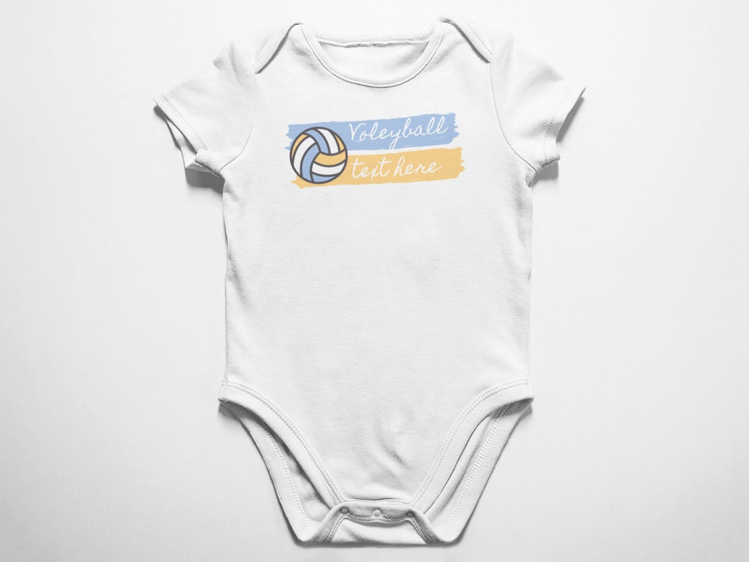 Customized Volleyball Sport Beach Bodysuit, Cute Little Baby Volleyball ...