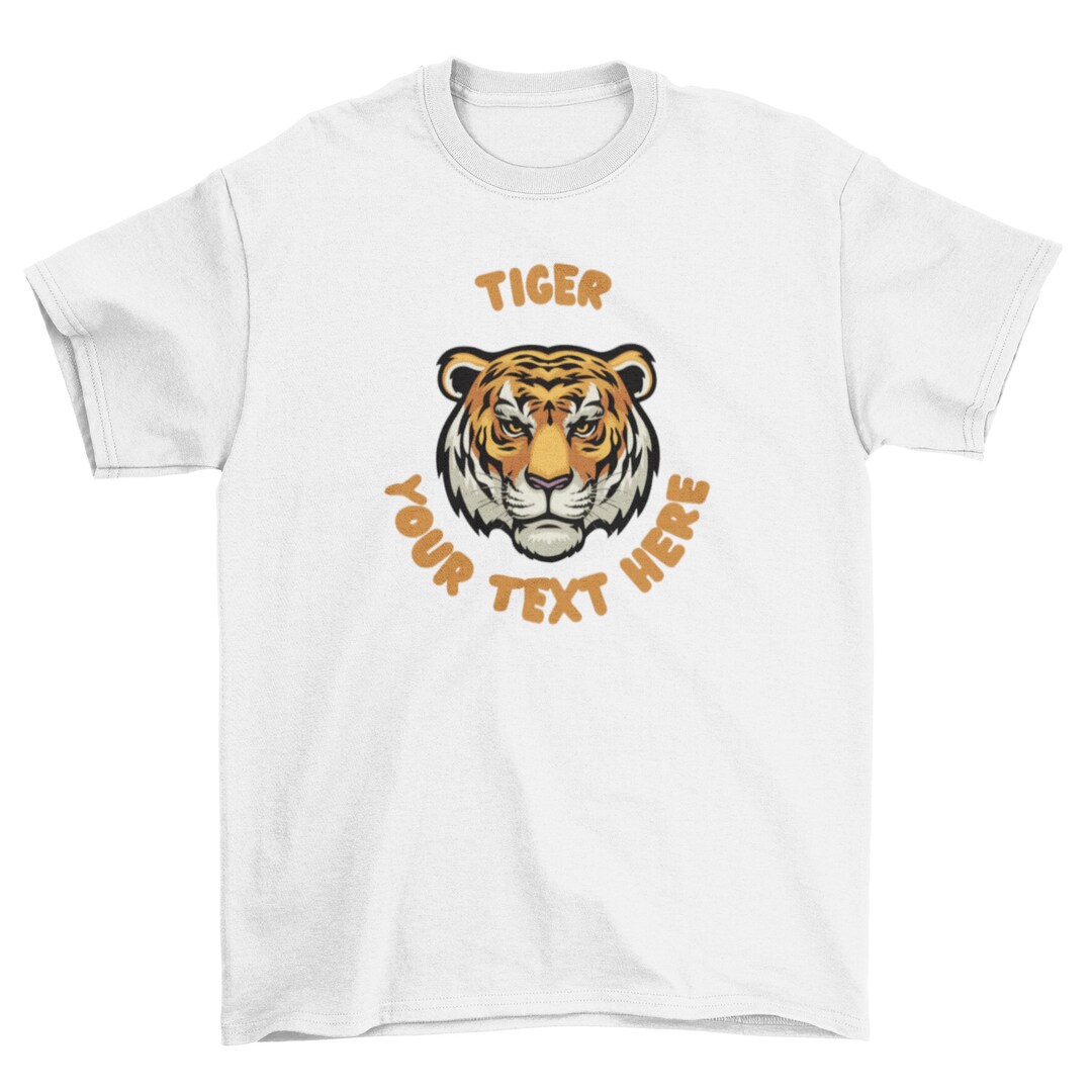 Customized Tiger T-shirt, A Fearsome Animals in the Jungle ...