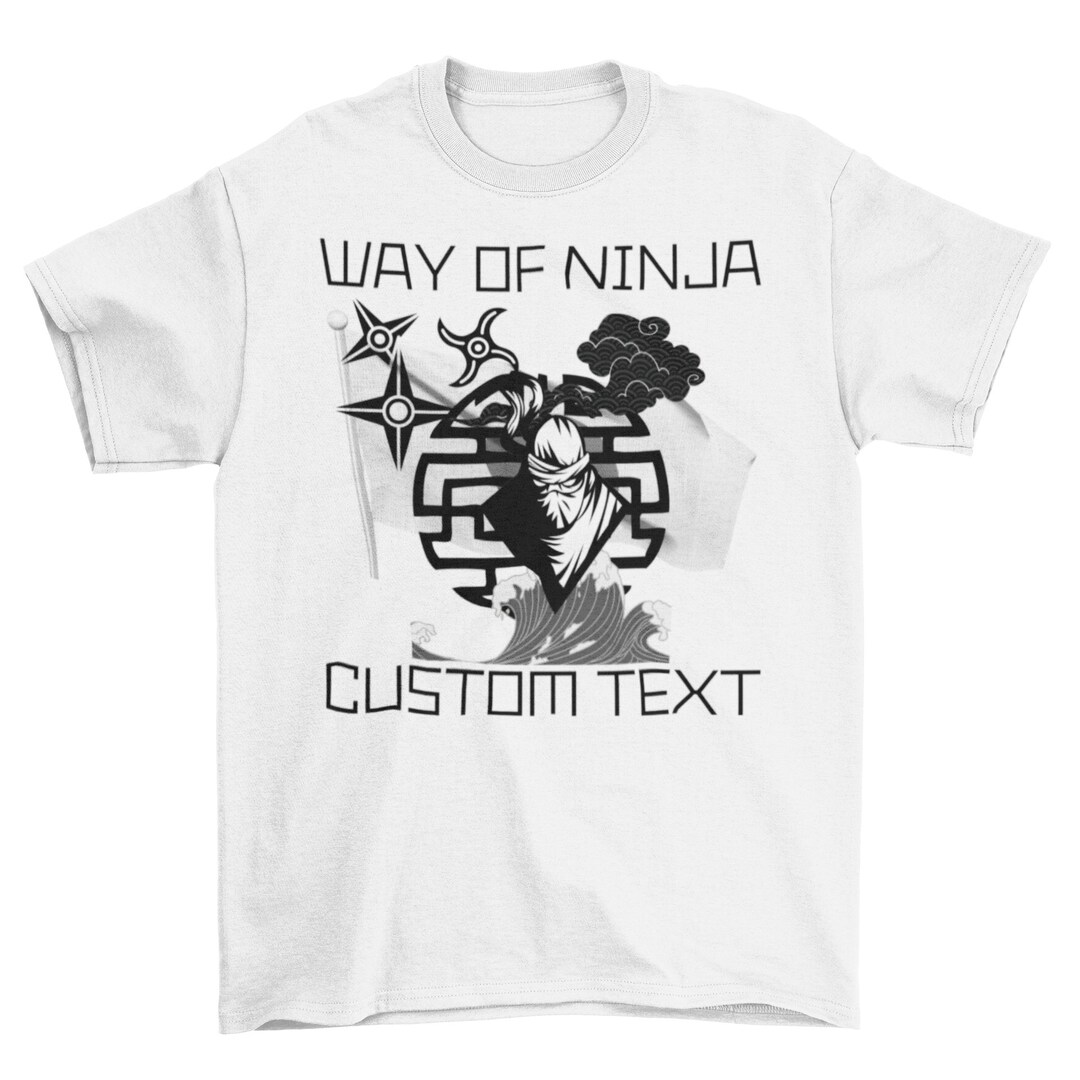 Customized Way of Ninja Shirt, Shuriken Shirt, Ninja Flag Shirt, Night ...