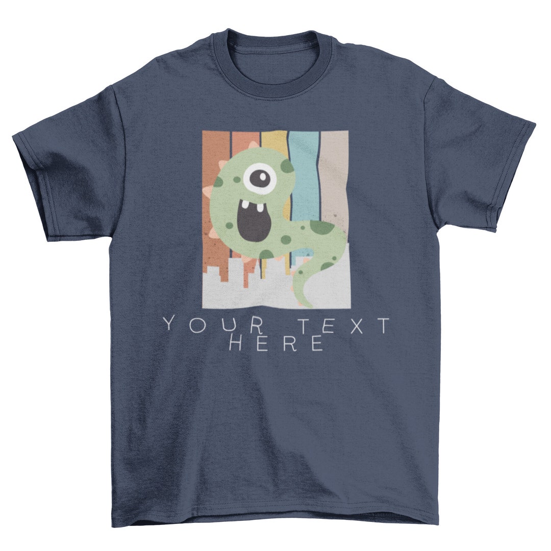 Customized Scary Monster Wrecking Havoc T-shirt, Custom Text Custom ...