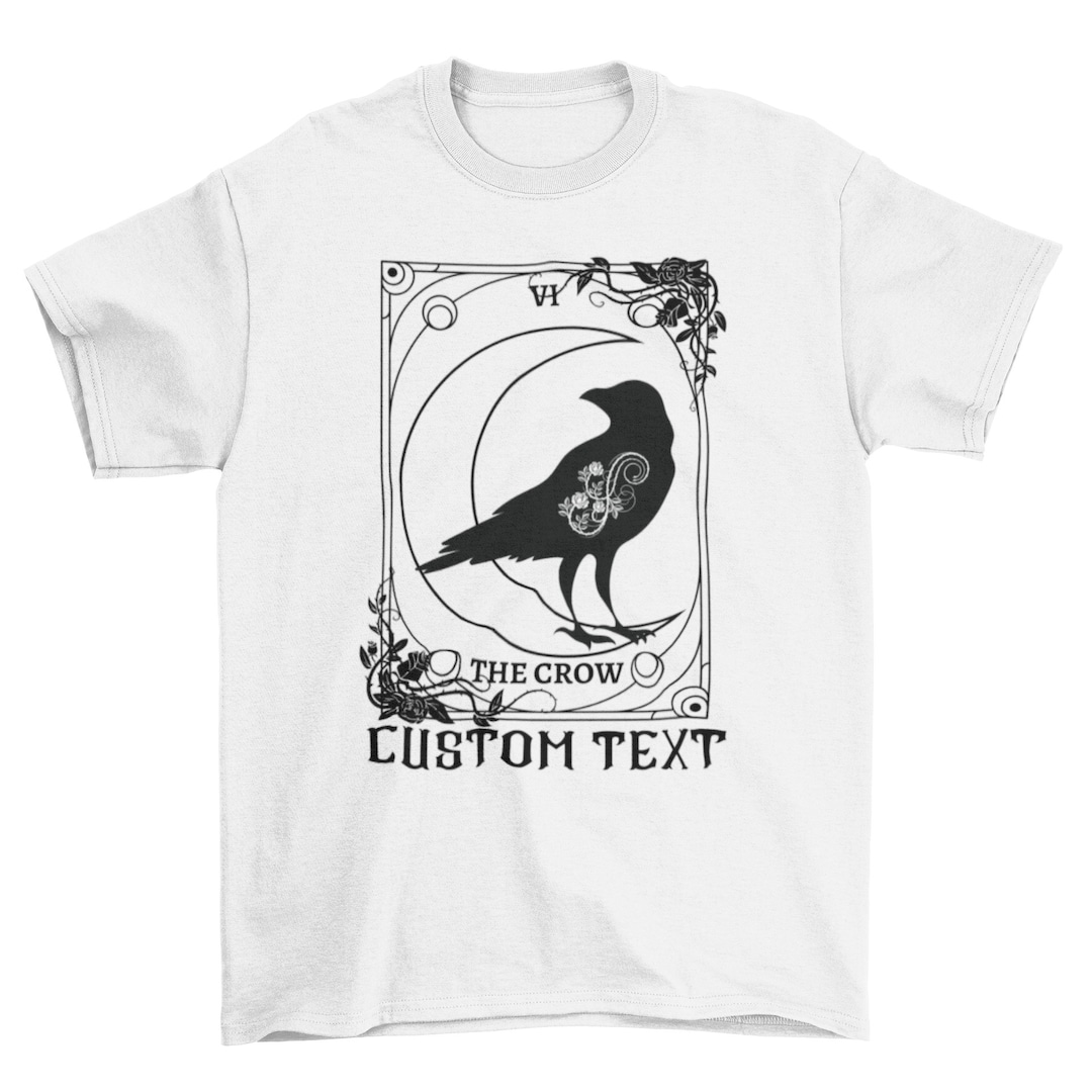 Customized the Crow Familiar Custom Tarot Card Tshirt, Predictions ...