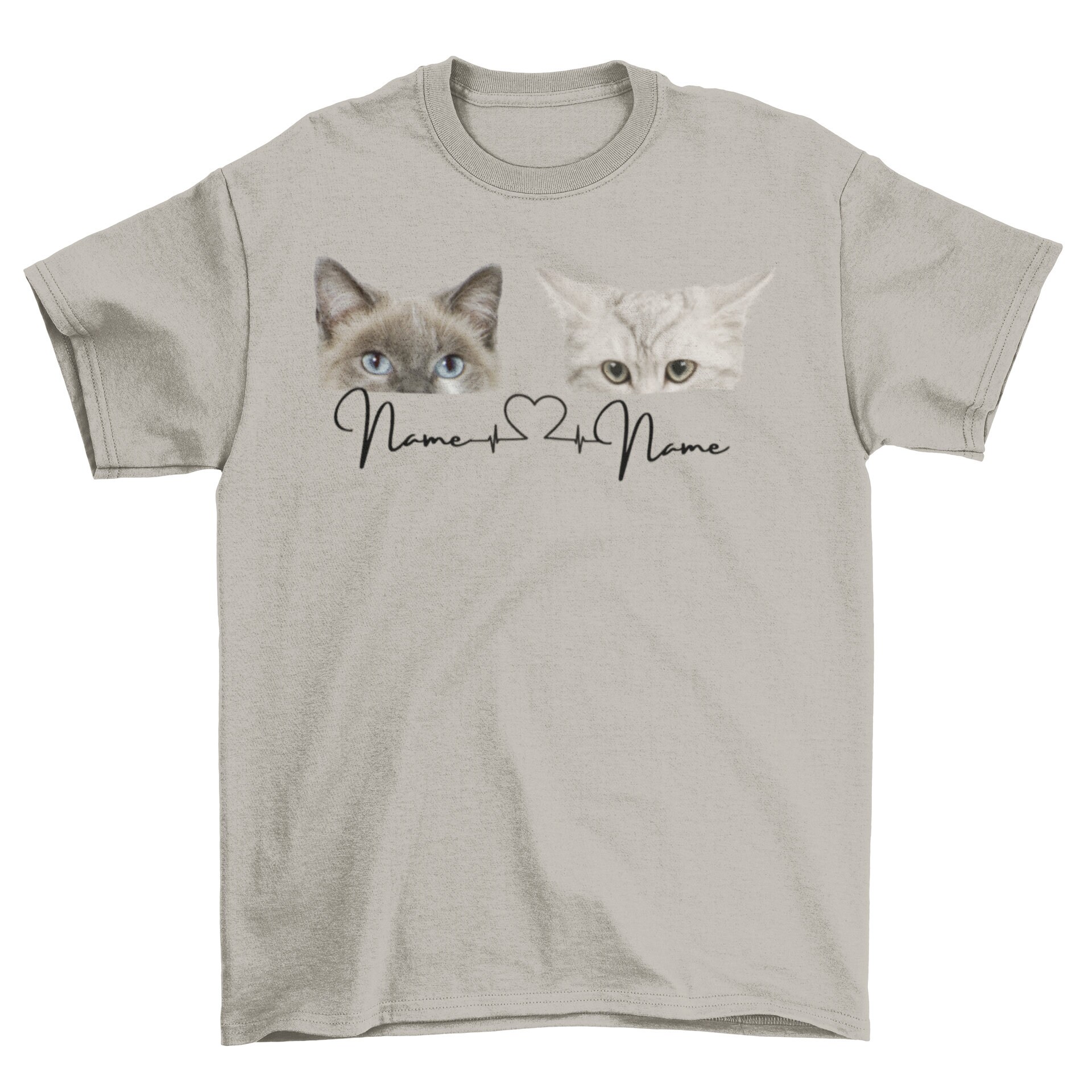 Customized Cat Ears Outline T-shirt Personalized Gift Shirt - Etsy