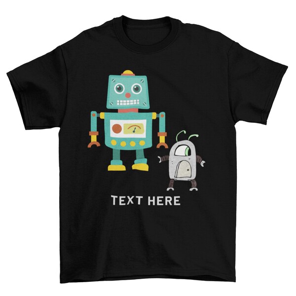 Robot T Shirt - Etsy