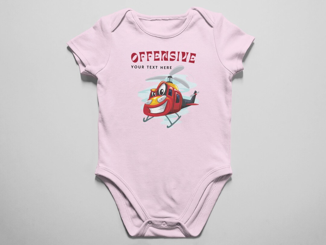 Customized Robinson R44 Helicopter Offensive Baby Bodysuit Army Idea ...