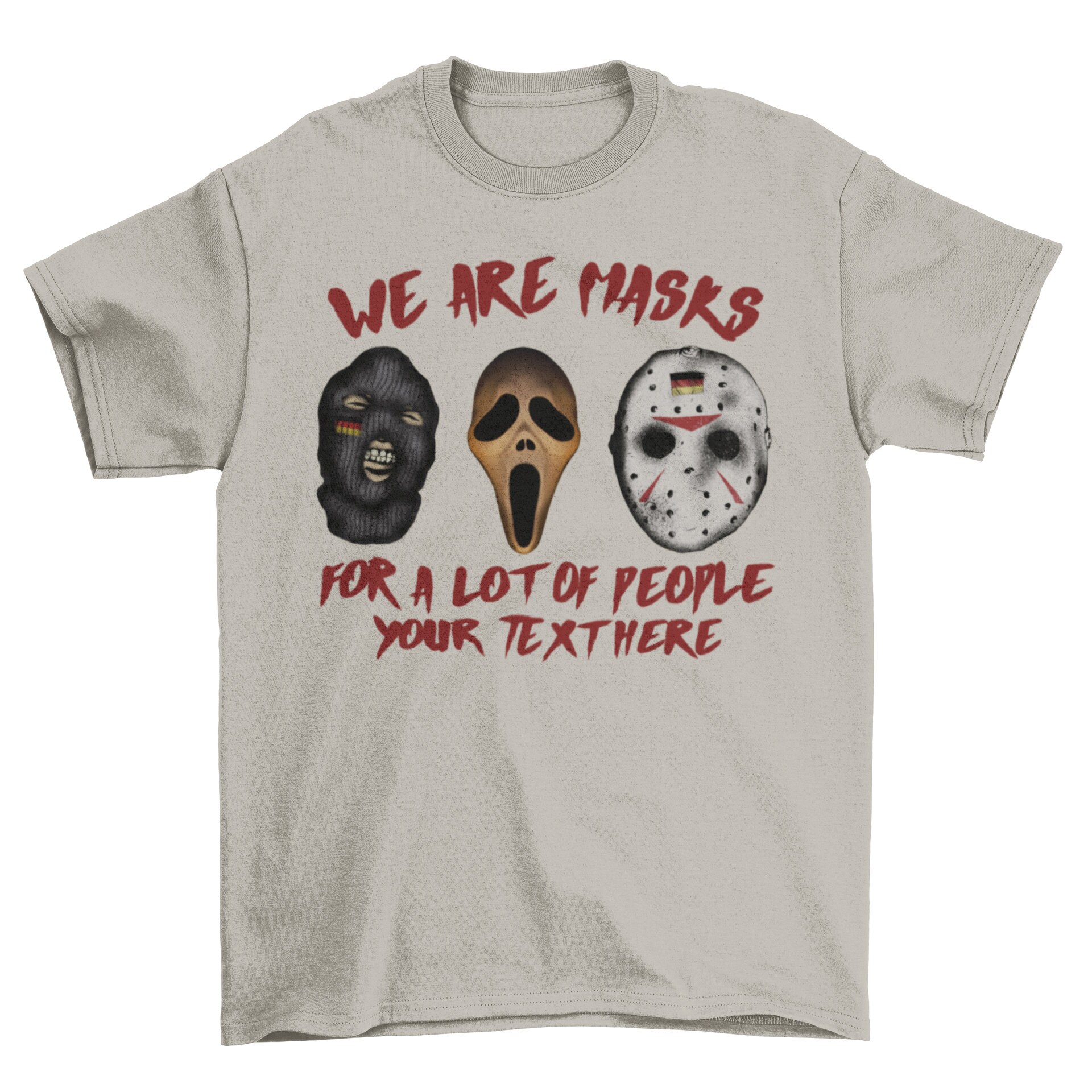 Customized We Are Masks Shirt Scary Different Kinds of Masks - Etsy