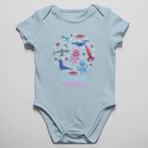 Customized Sea Creatures Coastal Beach Bodysuit - Etsy