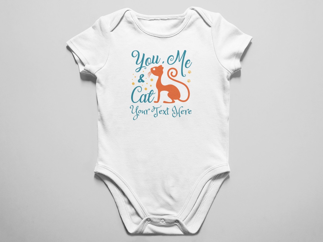 Customized Cat Cats Bodysuit, You Me Cat and Personalized Text Design ...