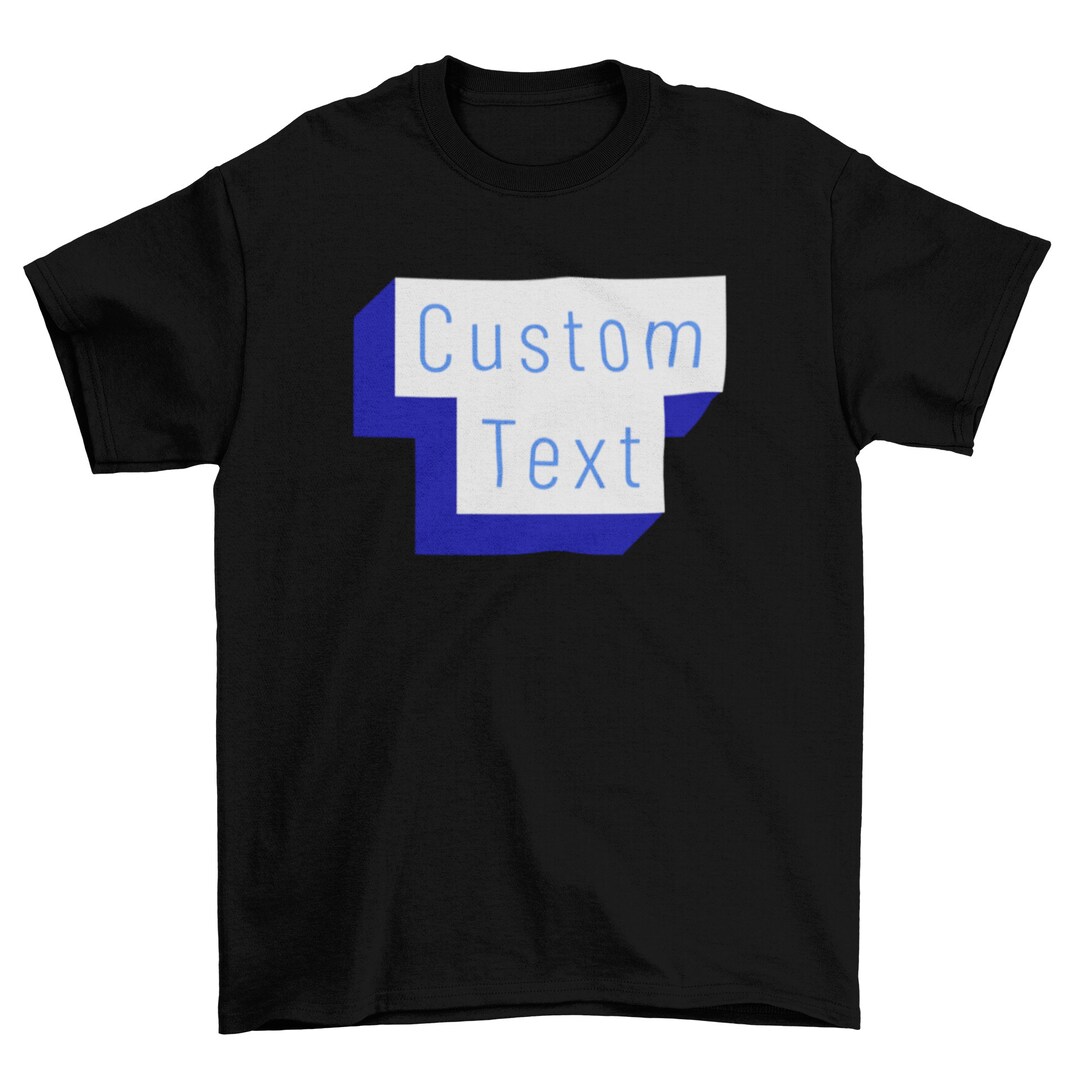 Customized 3d Text Banner T-shirt, Personalized Gift Shirt for Someone ...