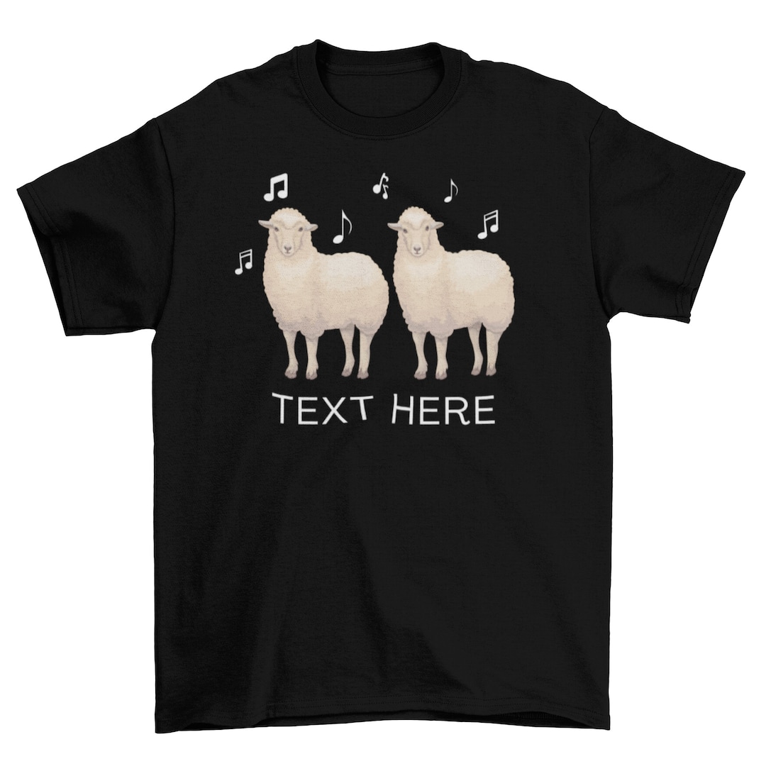 Customized Cute Singing Sheep Cartoon Essential T-shirt - Etsy