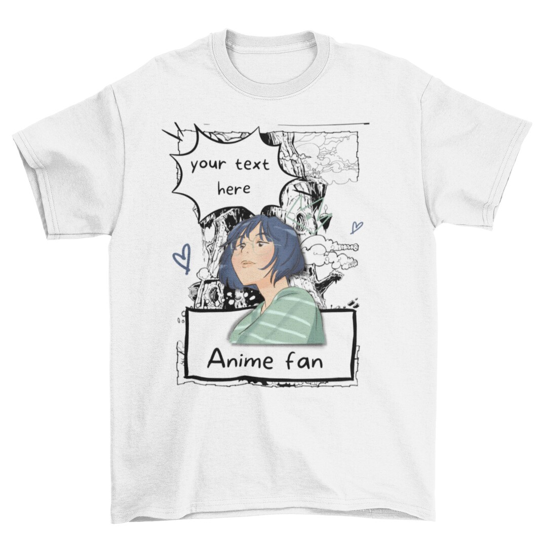 Customized Shirt, Personalized Anime Fan - Etsy