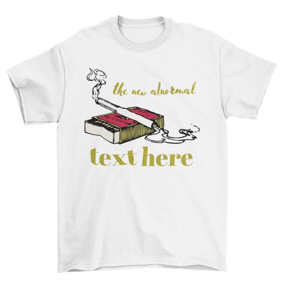 Customized the New Abnormal Tee T-shirt Smoking Tee Shirt - Etsy