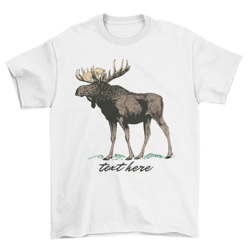Moose T Shirt - Etsy