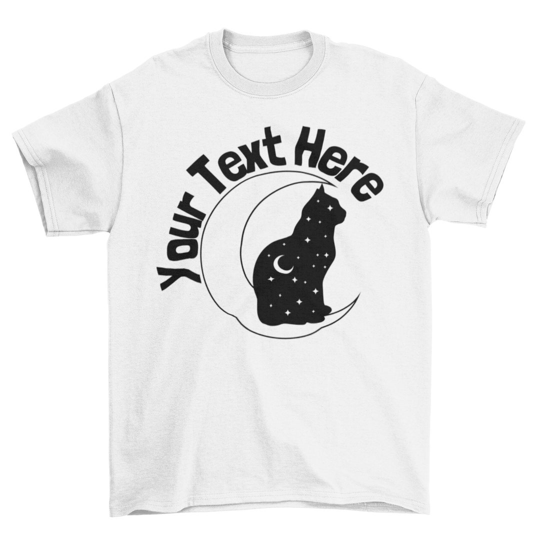 Customized the Cat and the Moon Mysterious Shirt, Magical Moon Cat ...