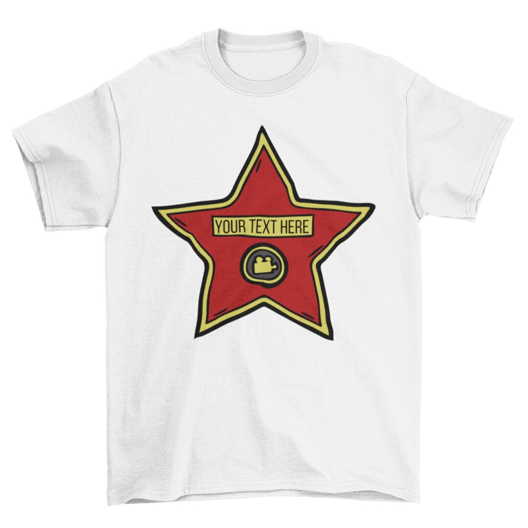 Customized Star Movie T-shirt Design With Customized Text T-shirt ...