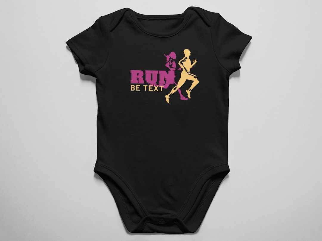 Customized the Run Bodysuit, Cute Little Baby Runner Design, Run Print ...
