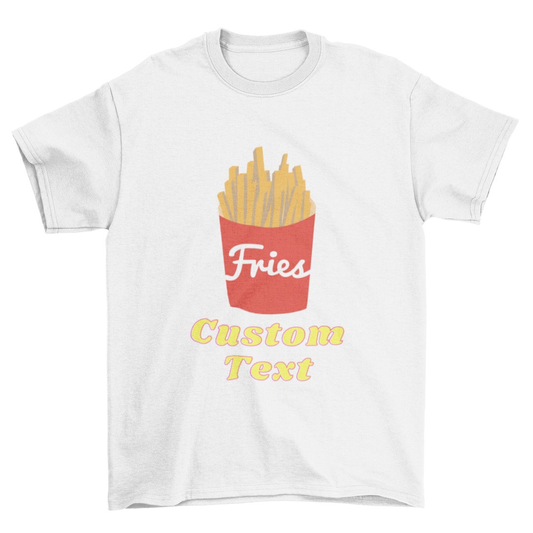Customized Fries Couple T-shirt, Personalized Gift Shirt for Someone ...