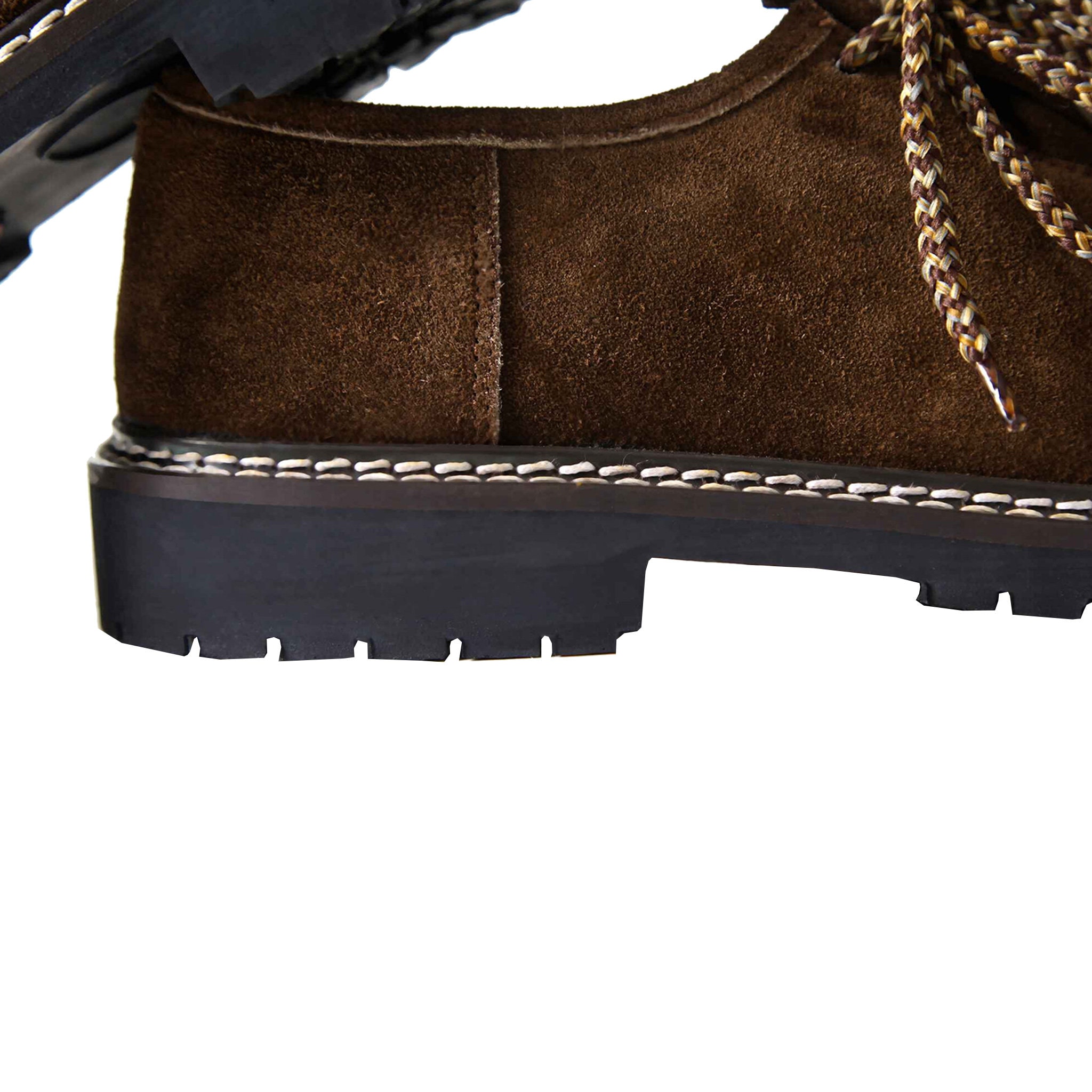 Men Suede Leather Shoes Dark Brown Traditional Bavarian Shoes - Etsy