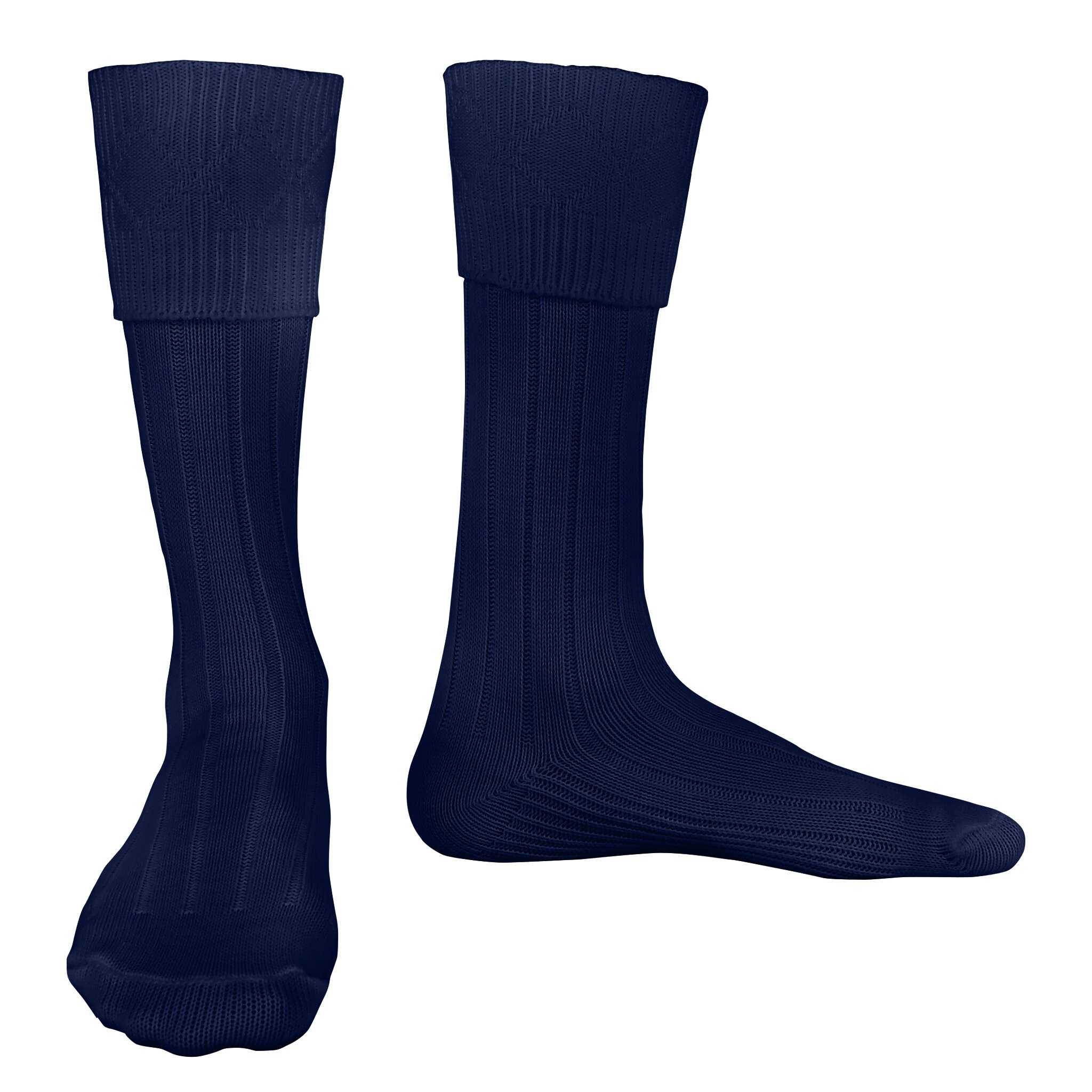 Traditional Kilt Hose Striped Navy Blue Kilt Hose Comfortable Elasticated Fabrics Scottish Kilt ...