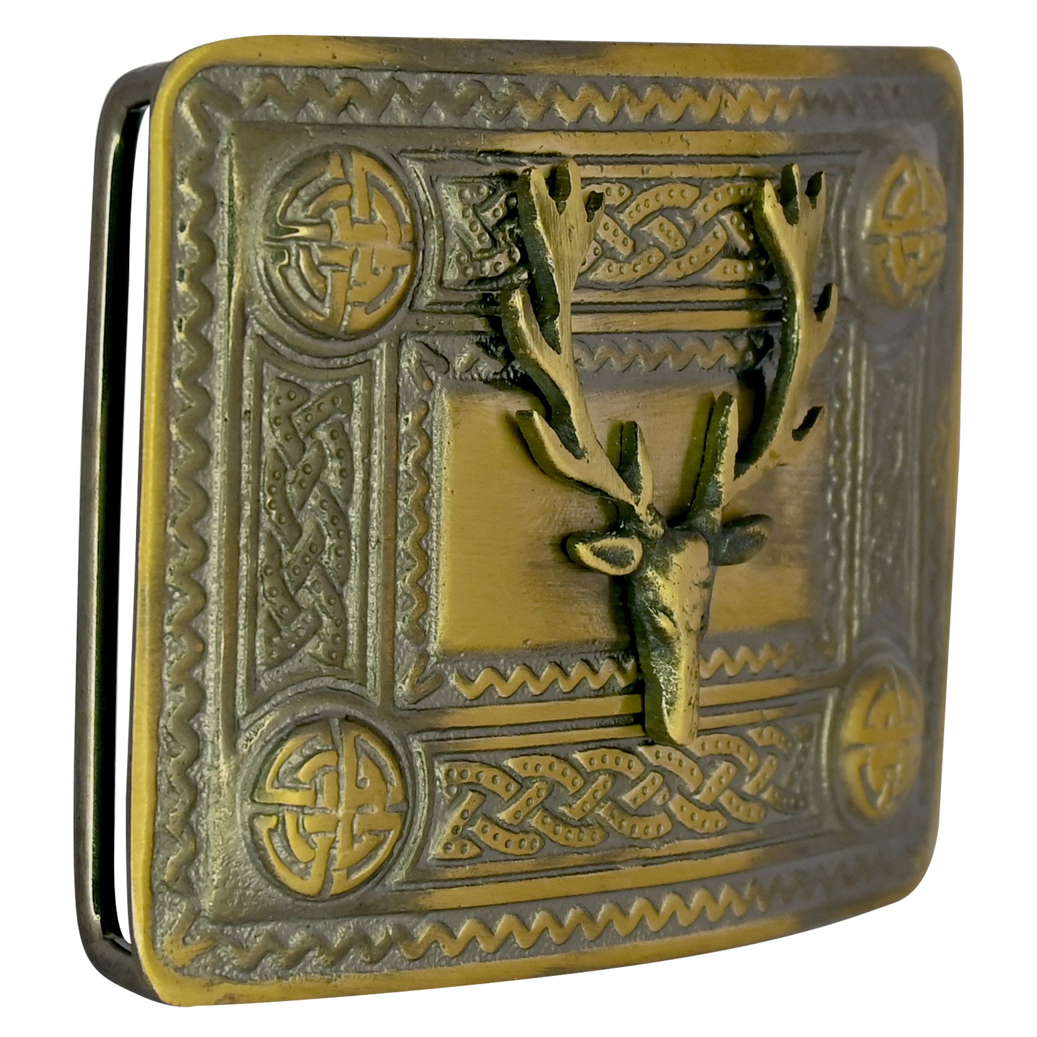 Scottish Kilt Belt Buckle Stag Mount Kilt Belt Buckle Antique Men ...