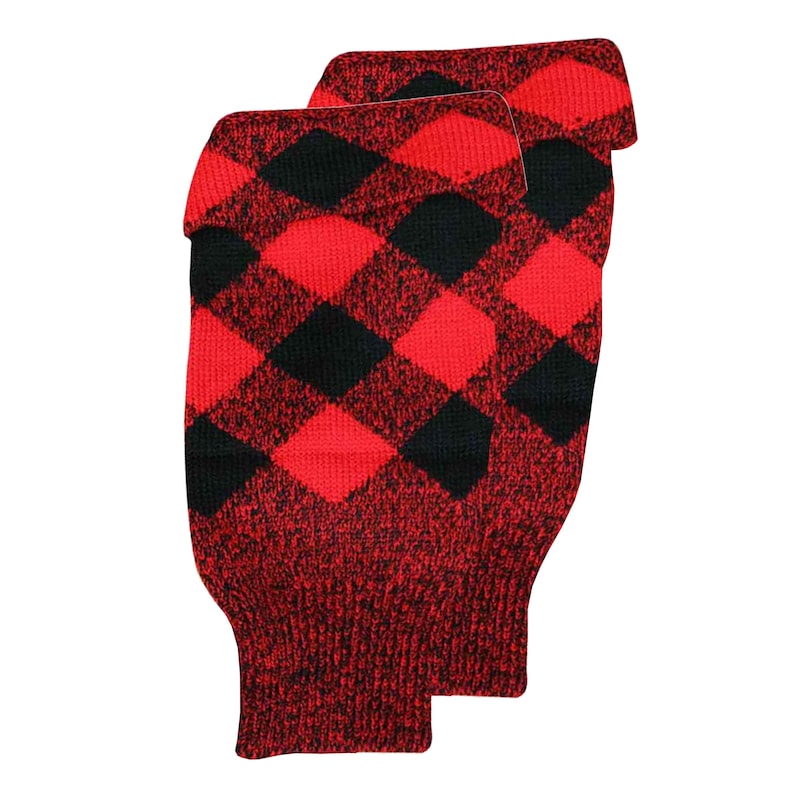 Highlanders Scottish Kilt Hose Top Diced Red and Black Traditional ...