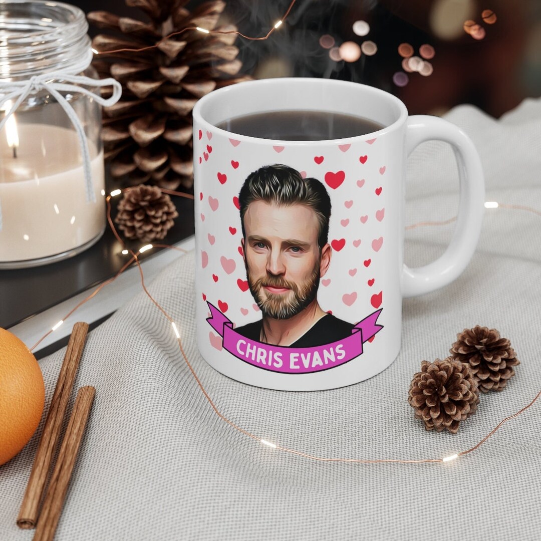 Chris Evans Cute Mug Gift, Customized Coffee/tea Mug, Chris Evans ...