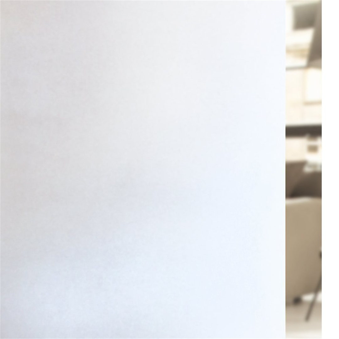 Matte White Frosted Window Film Static Cling Vinyl Self-adhesive Home ...